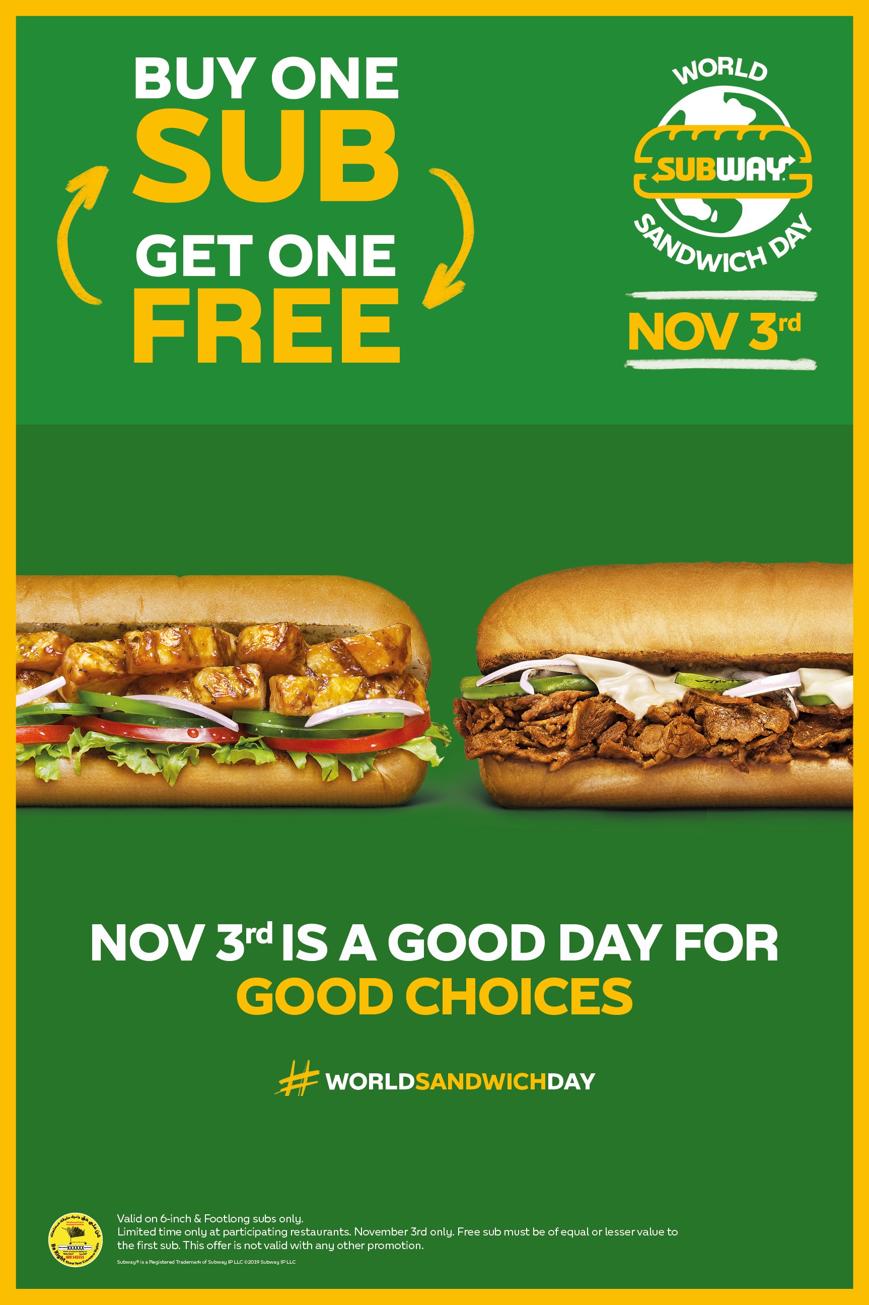dayofdubai.com | SUBWAY UAE TO OFFER FREE SUBS TO COMMEMORATE WORLD ...