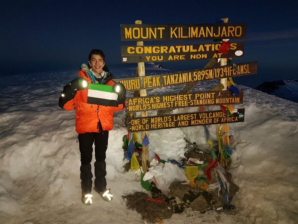 Seif Saleh Alshunnar Becomes Youngest Emirati to Climb Mount Kilimanjaro